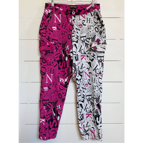 like an angel | Pants & Jumpsuits | Pink Black And White Barbie Pants ...